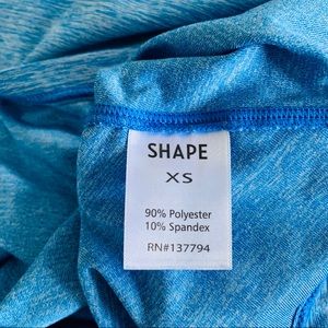 shape | Tops | Shape Activewear Blue Short Sleeve Athletic Top Xs ...